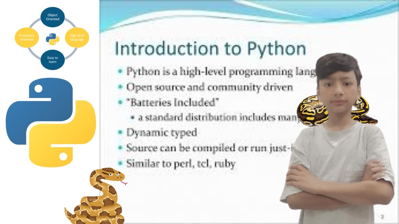 INTRODUCTION OF PYTHON | SYNTAX OF YTHON - YouTube