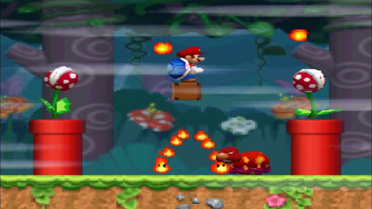 Newest Super Mario Bros DS Deluxe World 4(100%) #2 - YouTube