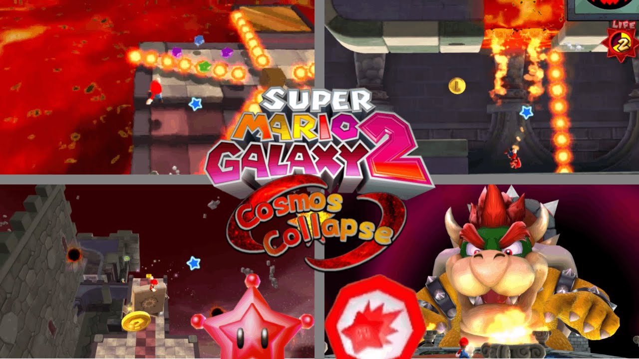 [SMG2: Cosmos Collapse 2.0] Bowser's Searing Steeple - Bowser's Fire ...