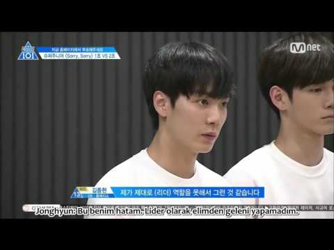 Produce101 S2 4.Bölüm | Super Junior - Sorry Sorry 2.Takım | [Tr altyazılı] part 1/2