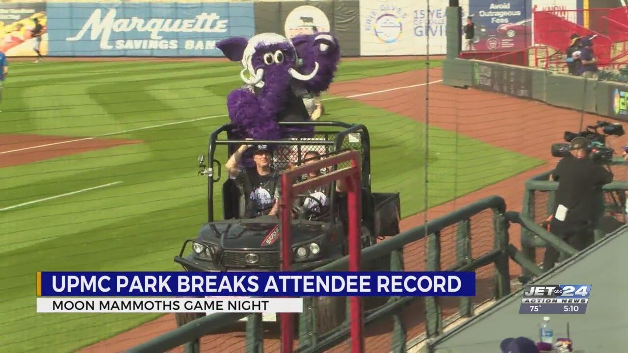 UPMC Park 'over the moon' following record breaking baseball game - YouTube