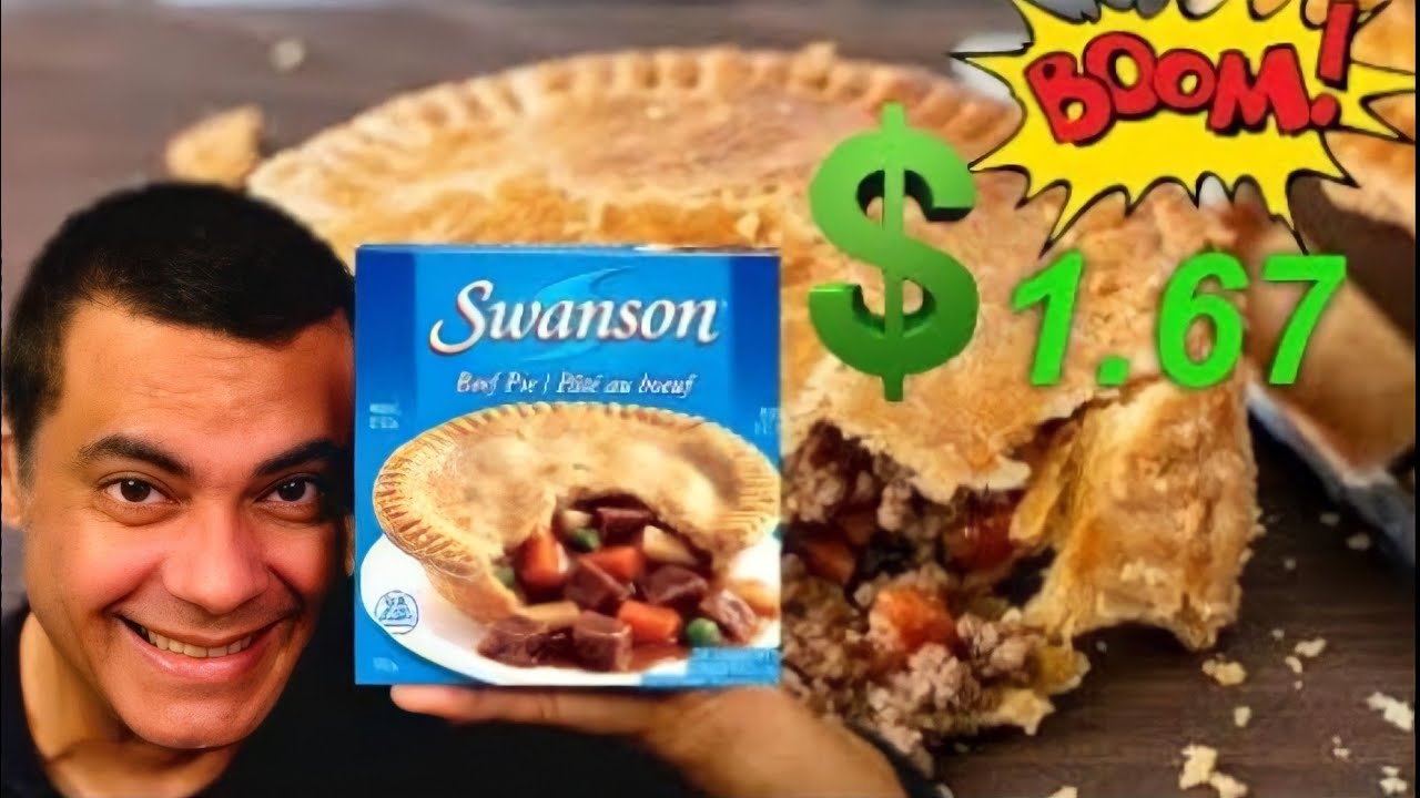 Swanson Beef Pie TV Dinner Review - YouTube