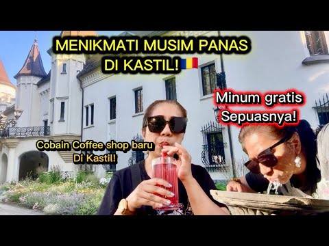 Menikmati Musim Panas🇷🇴 Sambil nyobain LEMONADE & NGUPI di Coffee shop KASTIL, MINUM SEPUASNYA!🥂