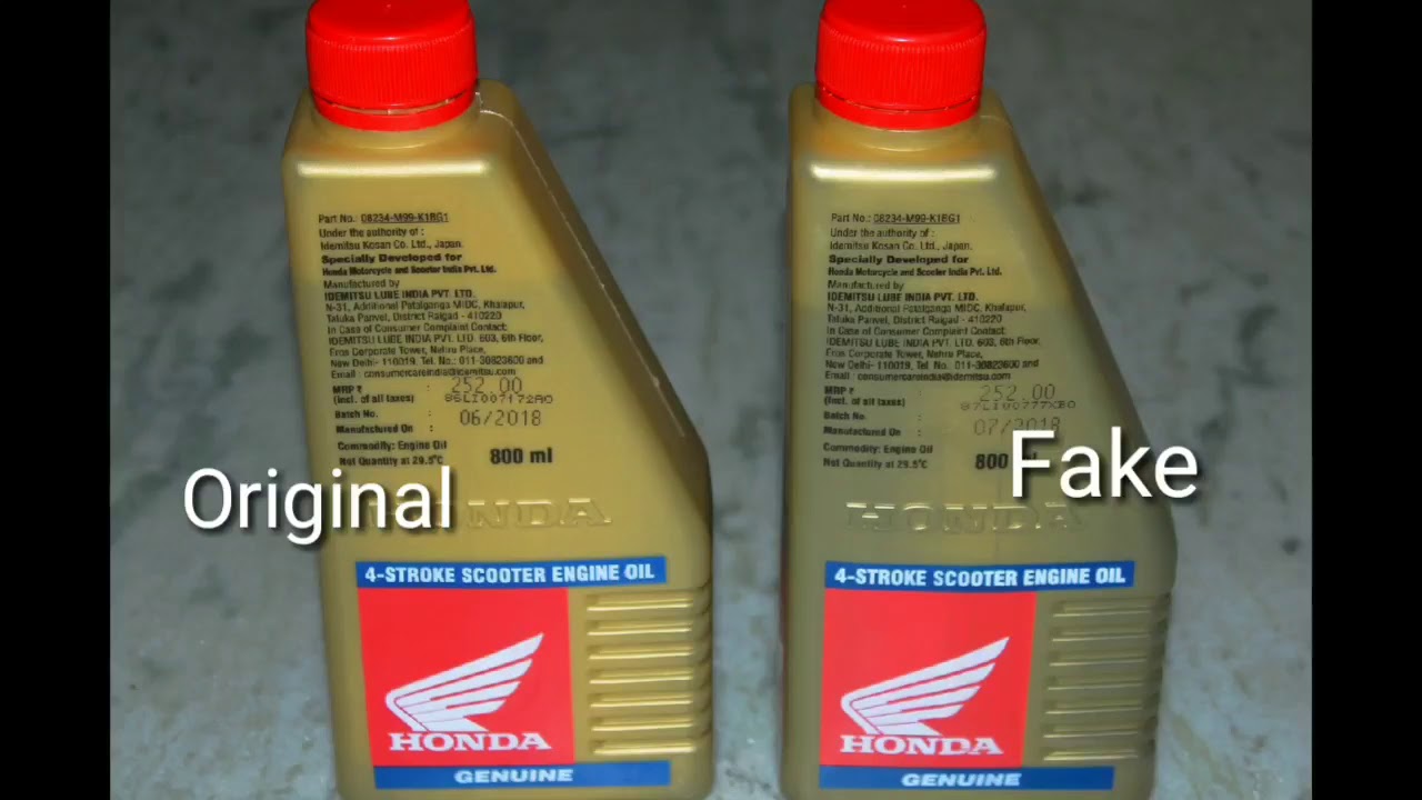 How to identify engine oil || fake v/s original || - YouTube