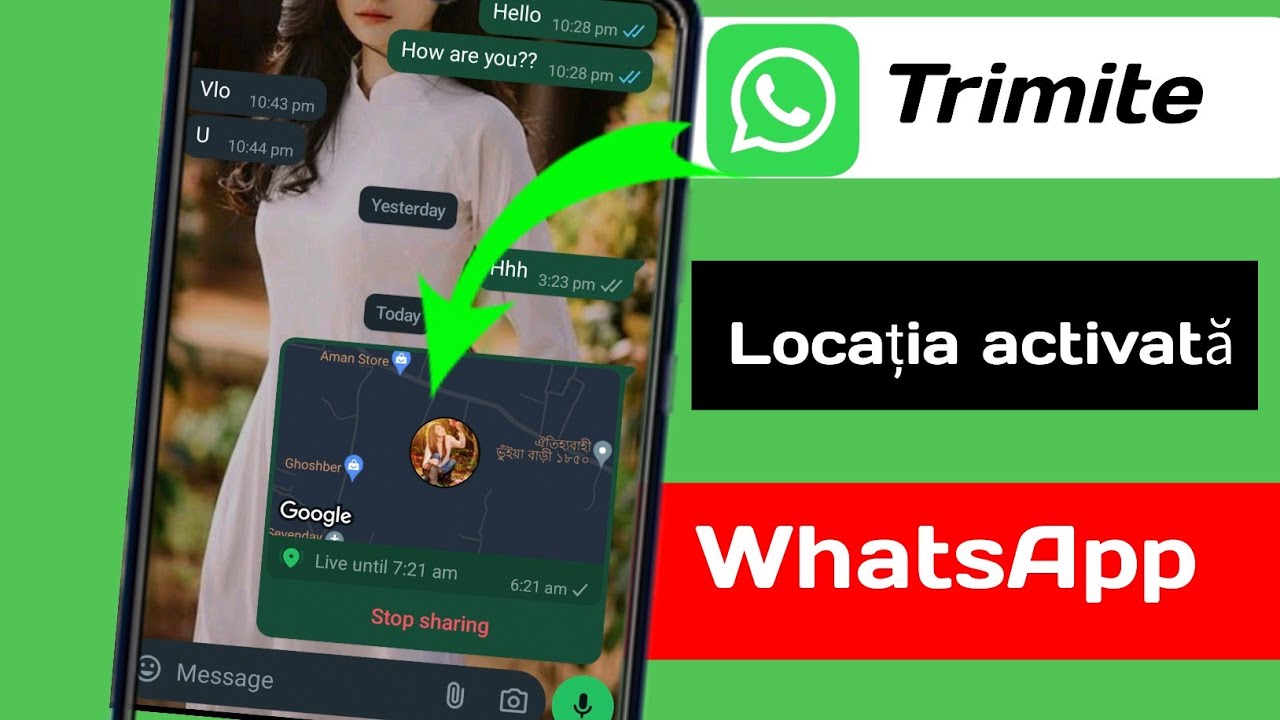 Cum se trimite locația pe WhatsApp 2024 || Cum se trimite locația prin ...