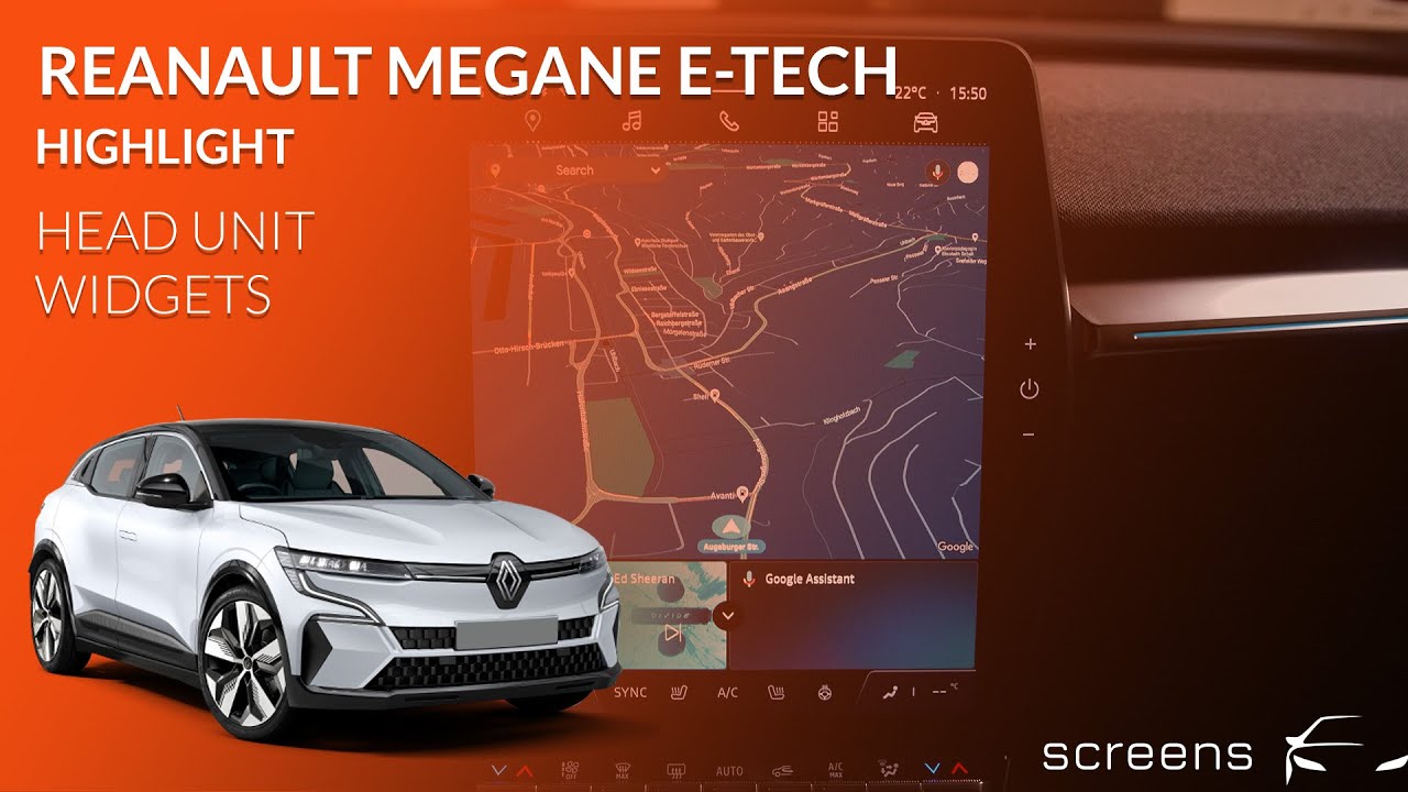 Renault Mégane E-Tech | Head Unit Widgets - YouTube