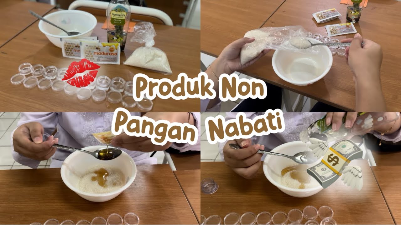Membuat produk non pangan nabati LIP SCRUB || tugas pkwu - YouTube