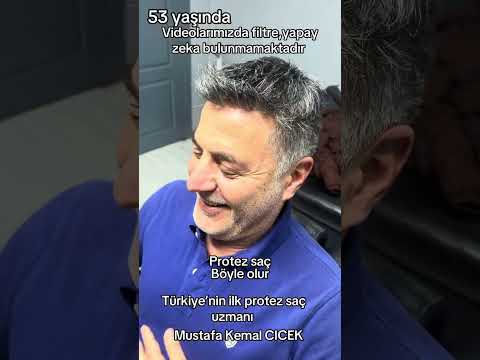 Protez saç böyle olur. 