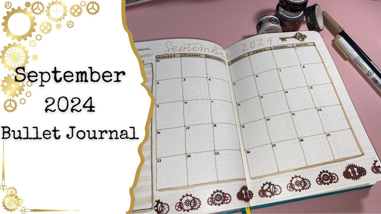 September 2024 Bullet Journal Setup - YouTube