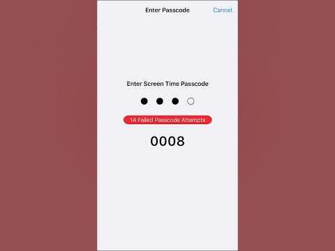 Entering The Screen Time Passcode Until It Unlocks Part 9 - YouTube