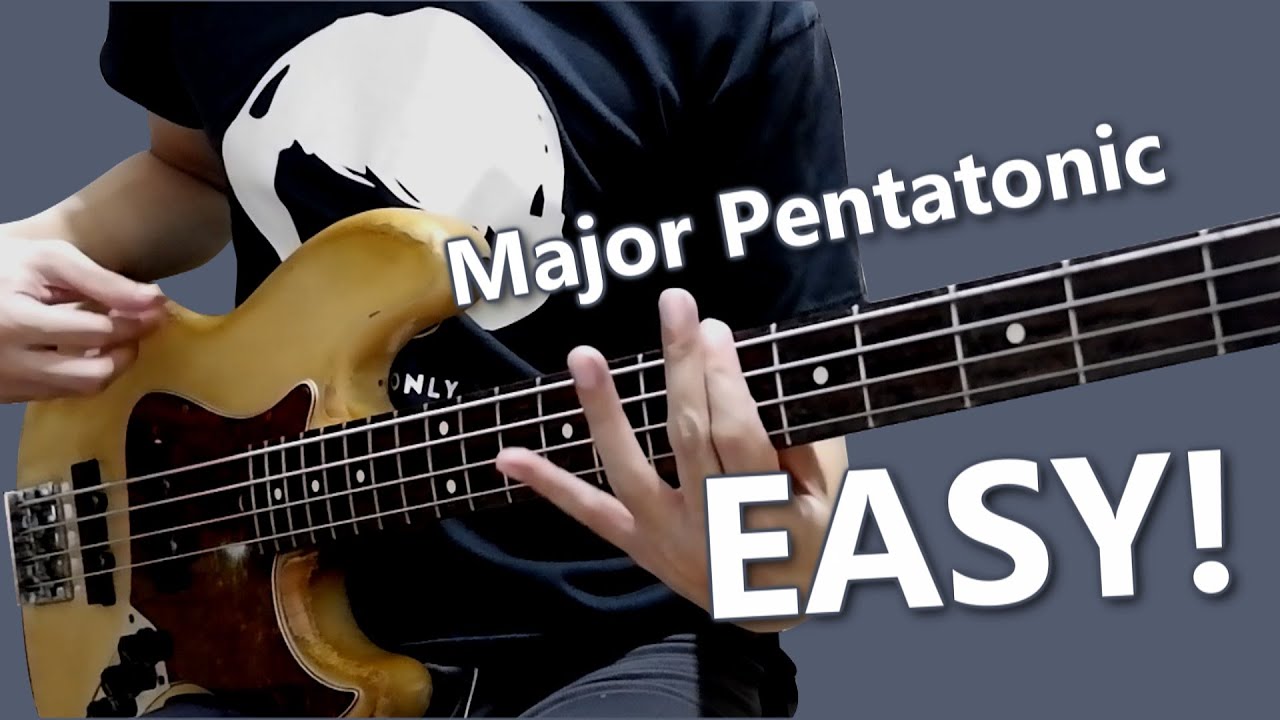 Very easy Major Pentatonic Riff for Worship BASS! - YouTube