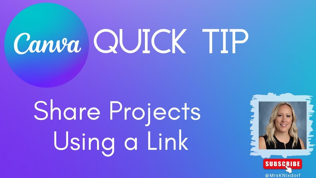 Canva Quick Tip Sharing Projects with a Link - YouTube