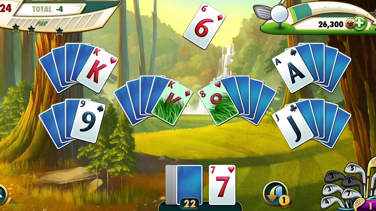Fairway Solitraire Card Game Playing Video. #big_fish_game Level 6 ...