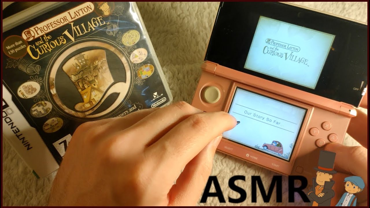 [ASMR] Professor Layton and The Curious Village - 3DS Gameplay 2 (close ...