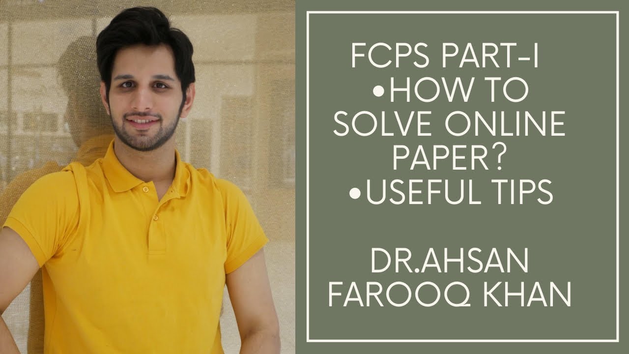 FCPS Part 1 | Tips For Online Exam | #fcps #medicine #doctor #pakistan ...