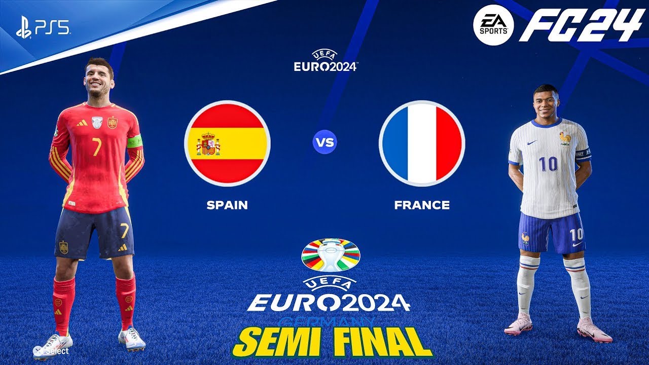 Spain vs France - Semi Final - Full Match | UEFA EURO 2024 - YouTube