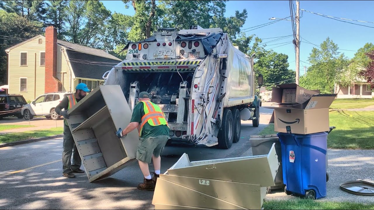 Beast JRM Leach 2rlll on Spring Cleanup- Manual Trash and Bulk Crushed ...