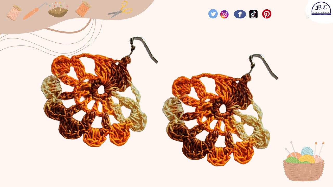 "DIY Crochet Earrings: Step-by-Step Tutorial with Free Pattern!" - YouTube