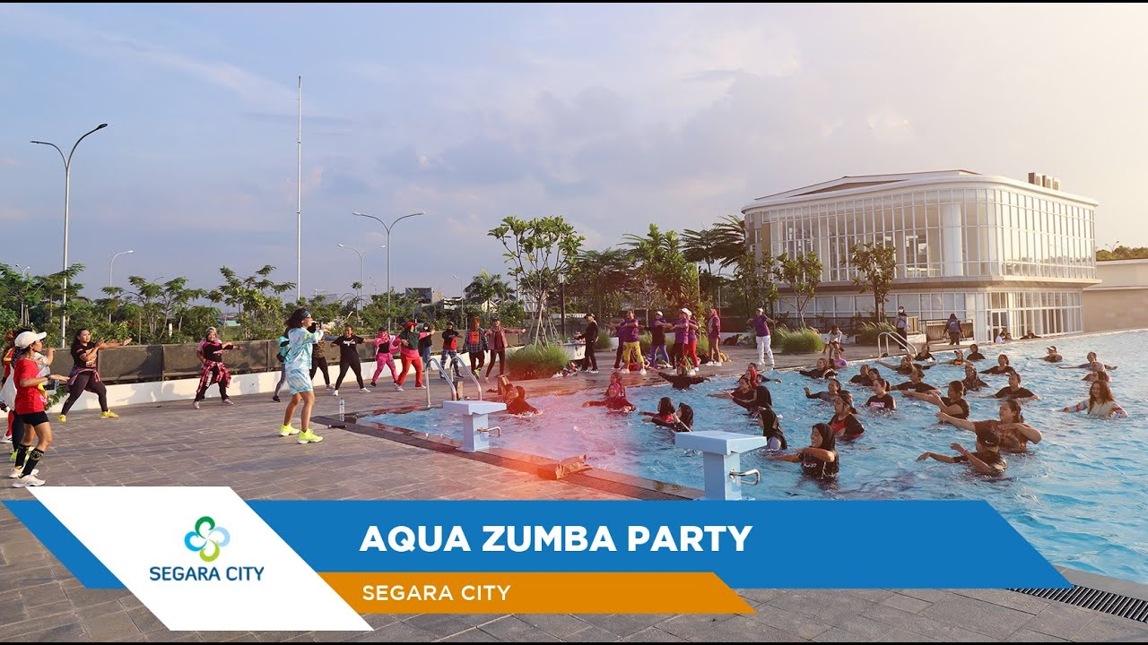 Keseruan Event "Aqua Zumba Party" di Sport Center Segara City - YouTube