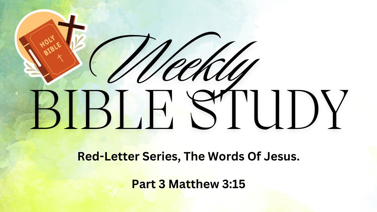 Red-Letters Jesus Baptized - YouTube