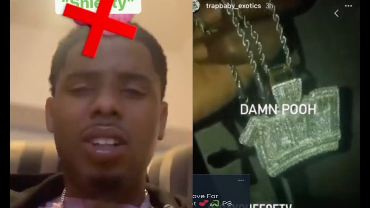 Pooh Shiesty Furious After Fake Rumors Of Him Getting Chain Snatched ...