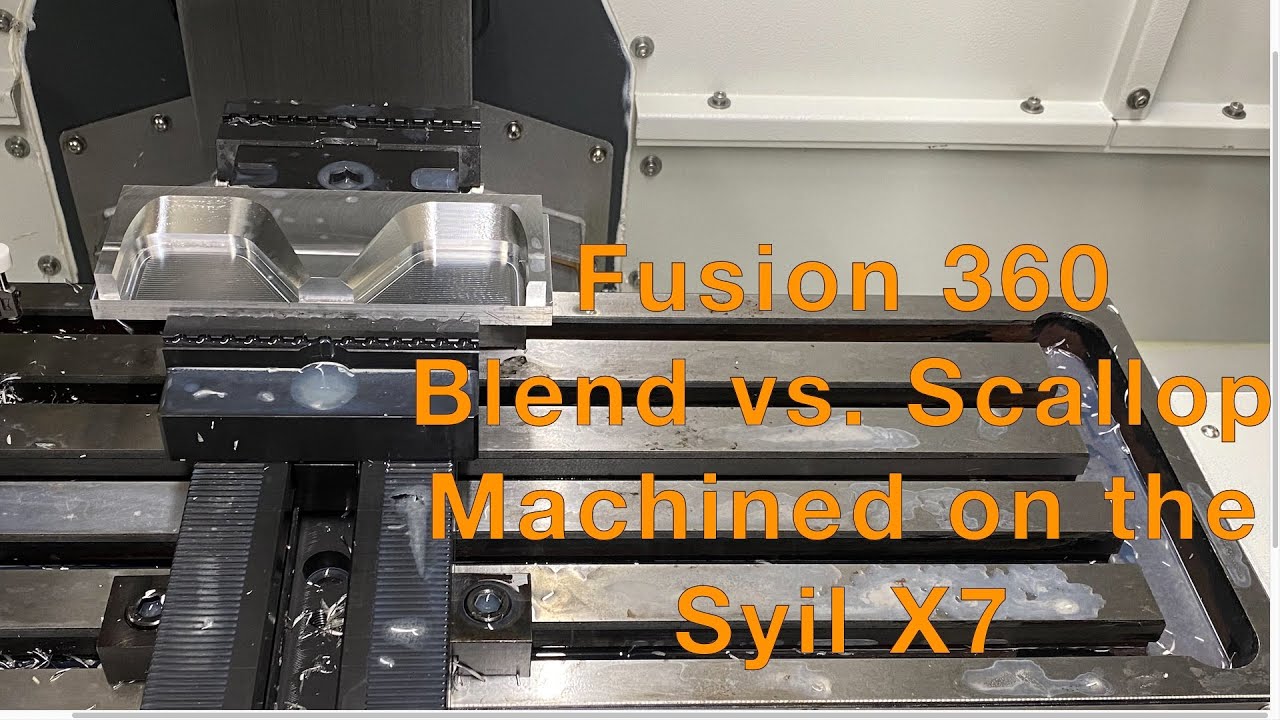 Machining a Blend toolpath on the Syil X7 - YouTube