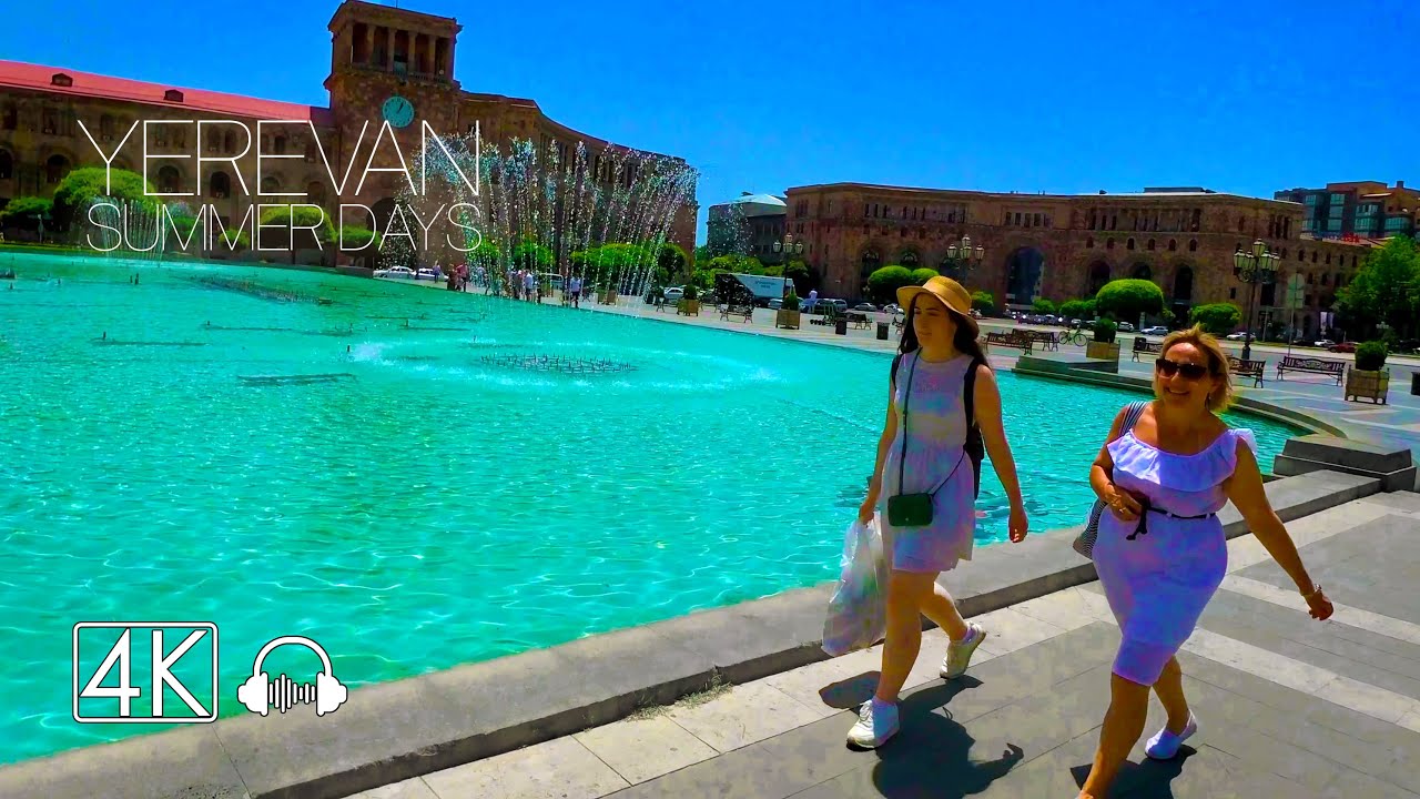 YEREVAN in Summer Days, Walking Tour , July 9, 2022, 4K 60fps - YouTube