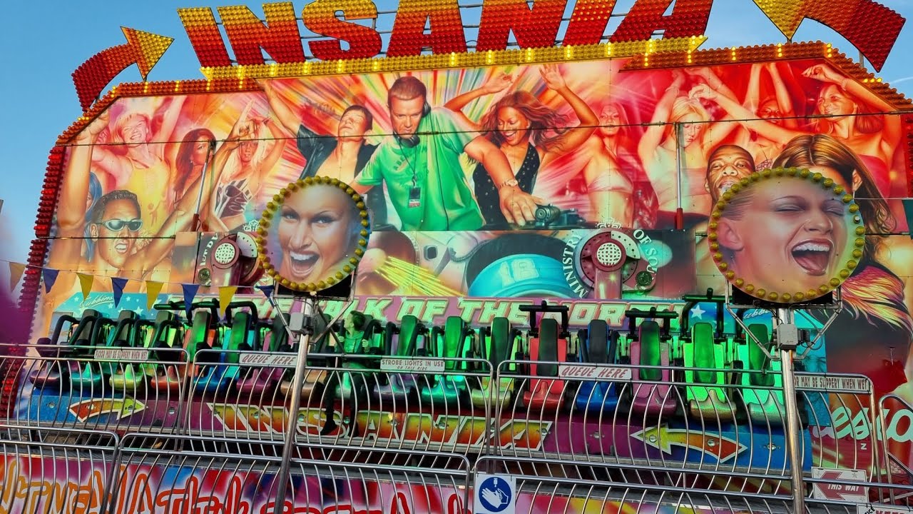 insania miami off ride at Bury charter fair - YouTube