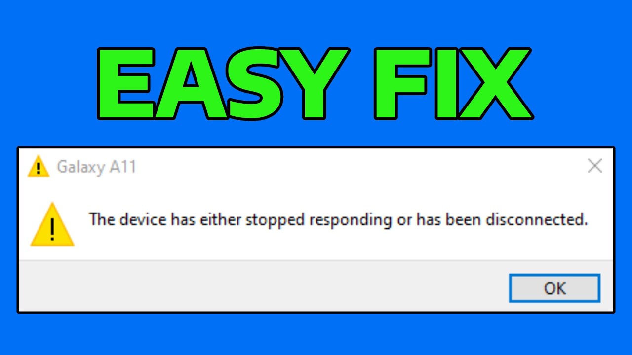 How To Fix The Device Has Either Stopped Responding or Has Been ...