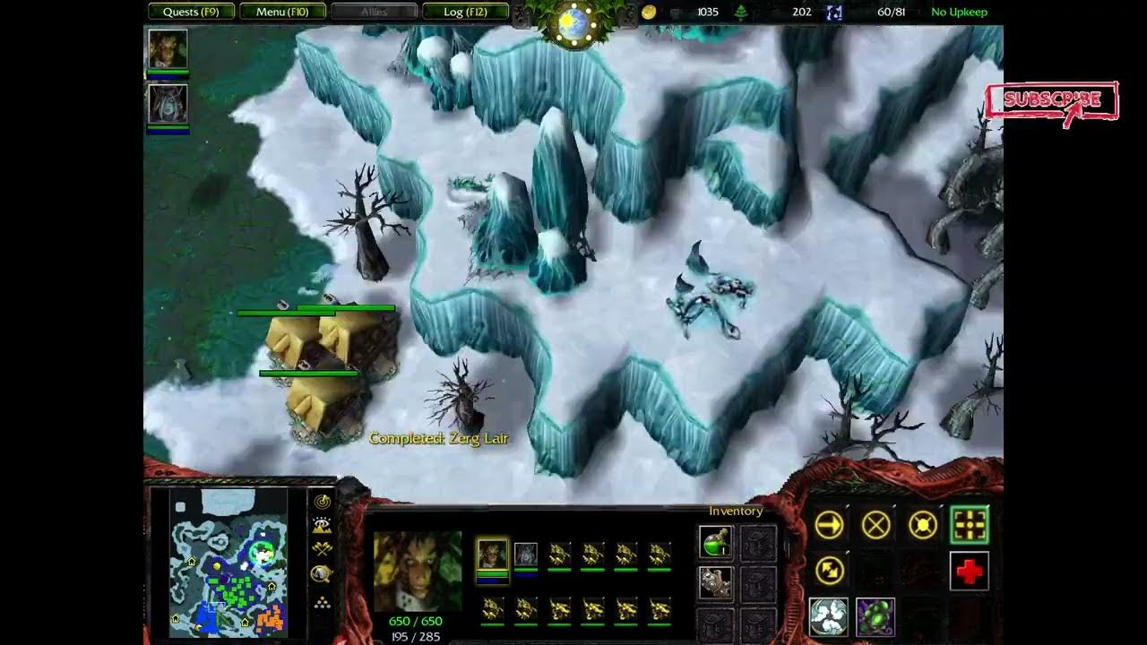 Warcraft III ZERG Campaign Part 2 - YouTube