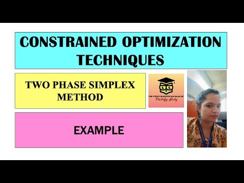 Two Phase Simplex Method In LPP - Example 2 - YouTube