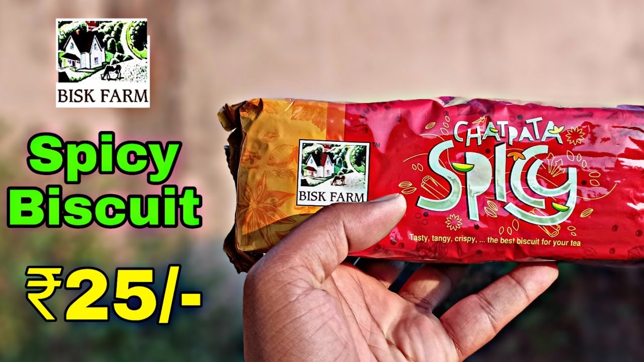 Bisk Farm Spicy Biscuit/Best Biscuit in market/Review in Hindi🇮🇳 - YouTube