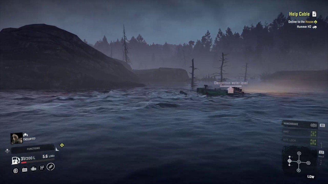 SnowRunner - AZOV 5319 Sunk in Drowned Lands, Taymyr - YouTube