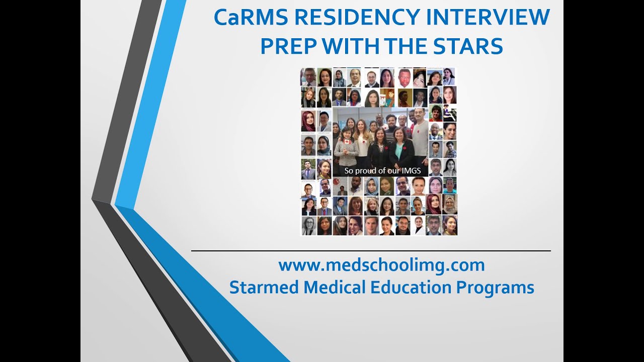 CaRMS interview prep questions residency interview starmed medical ...