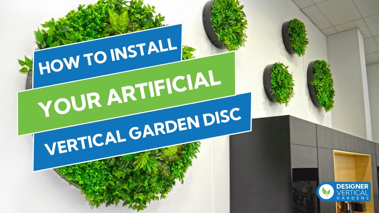 How to Hang your Artificial Vertical Garden Disc - YouTube