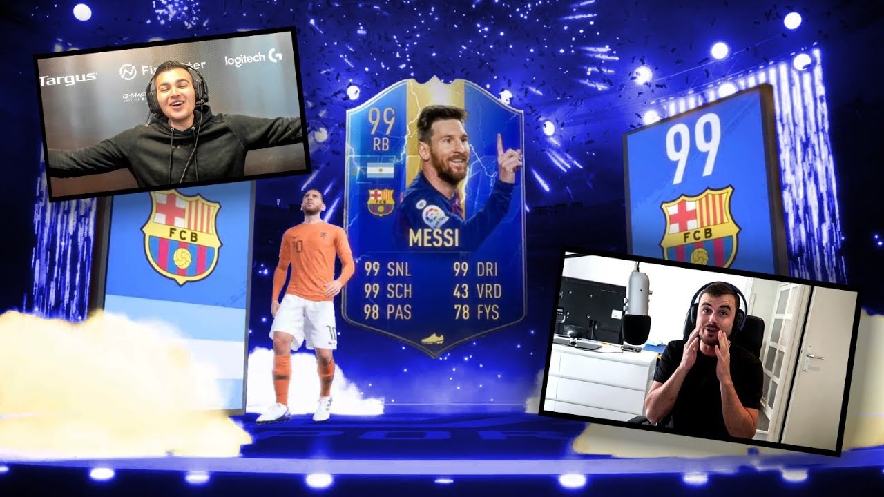 OMGGG!!! 99 TOTS MESSI UIT ONZE WL REWARDS!! 😍 - YouTube