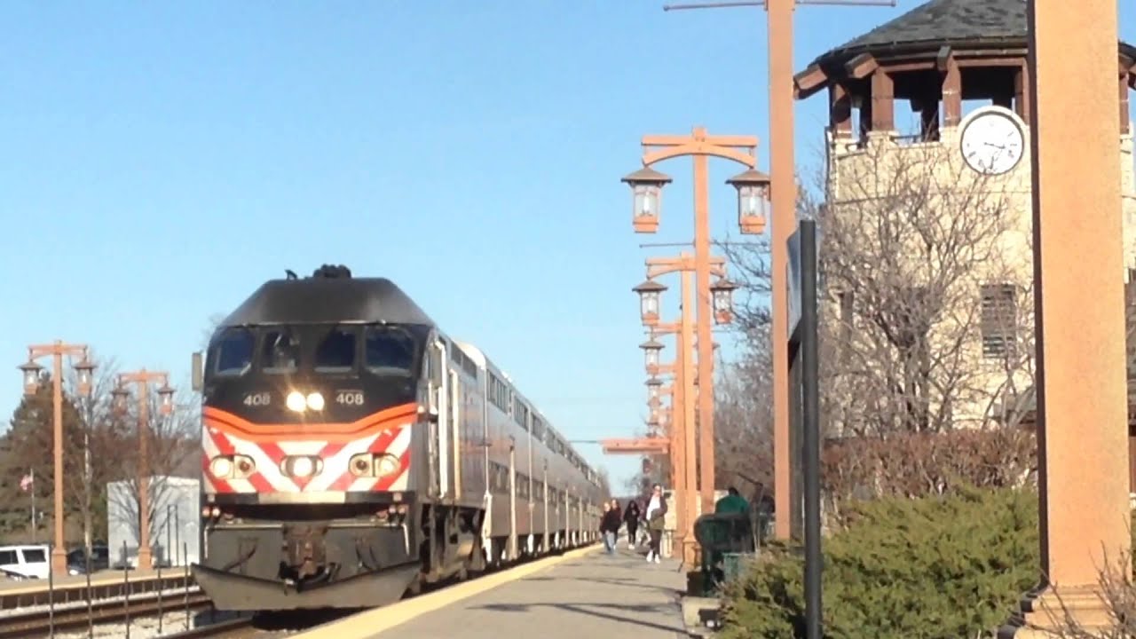 Metra 408 out of Tinley Park - YouTube