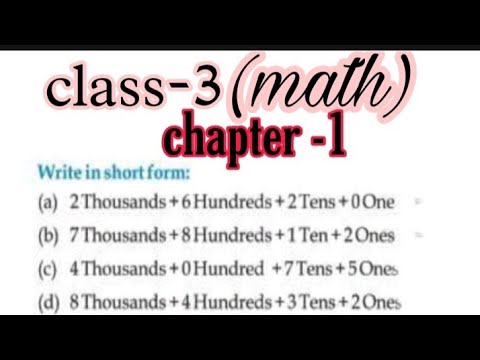 class 3 math chapter 1. class 3 math expanded from and short short form. Punit study centre ...