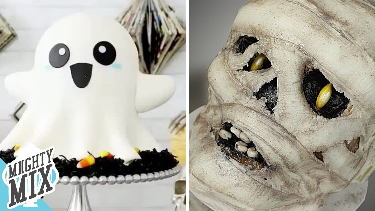 Ghost and Mummy Cake COMPILATION | Halloween Cake Decorating ...