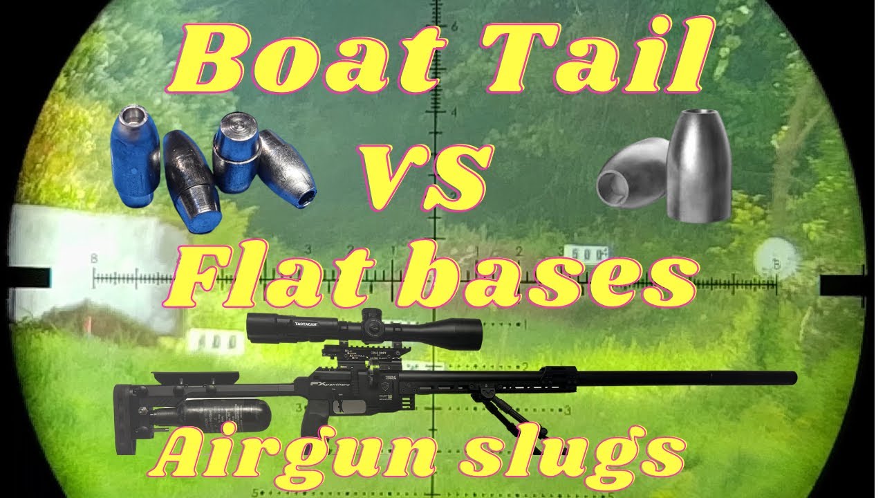 Boat Tail vs Flat base slugs with the Fx Airguns Panthera - YouTube