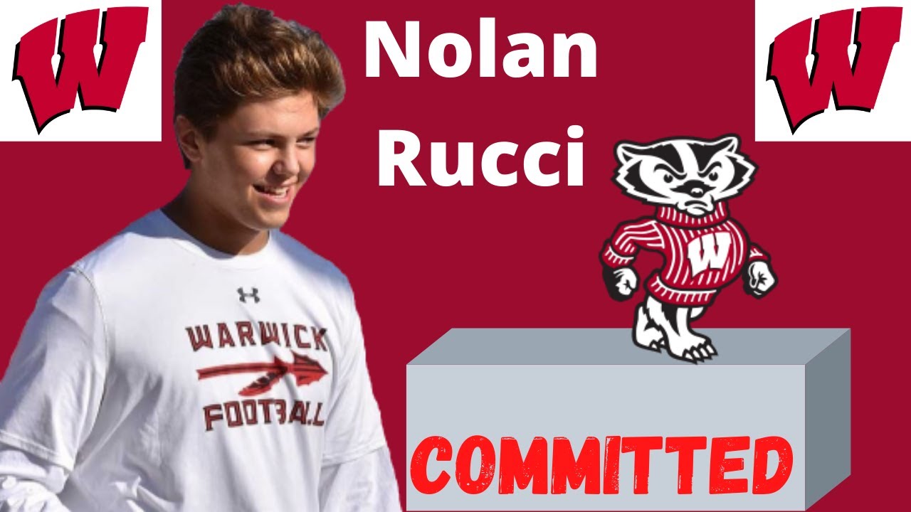 Nolan Rucci ⭐⭐⭐⭐⭐ OT Commits to Wisconsin Badgers (Highlights Hype ...