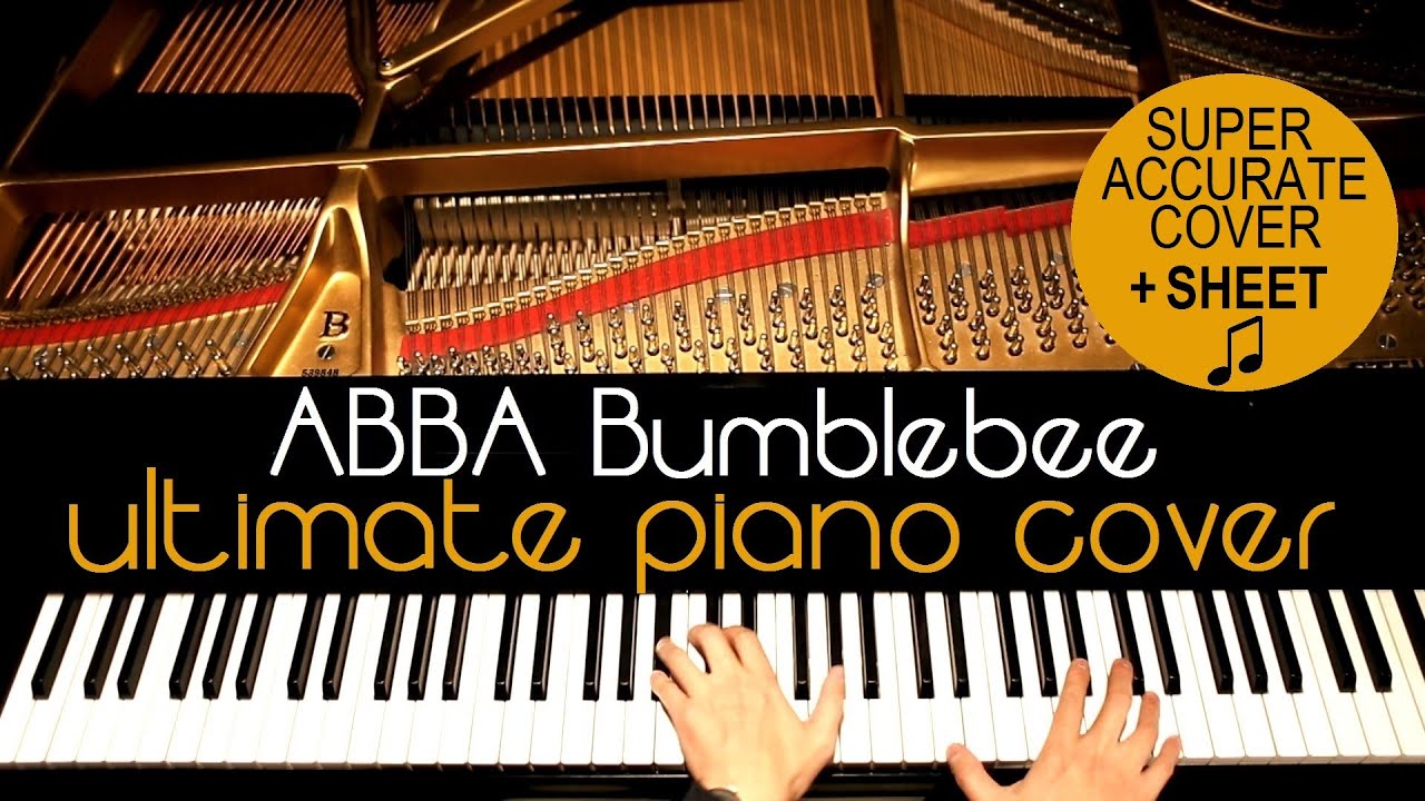 ABBA Bumblebee solo piano cover + sheet music - YouTube