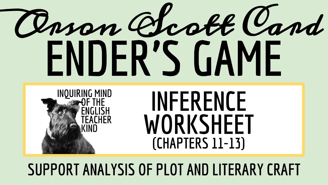 Ender's Game by Orson Scott Card Chapters 11, 12, and 13 Close Reading ...