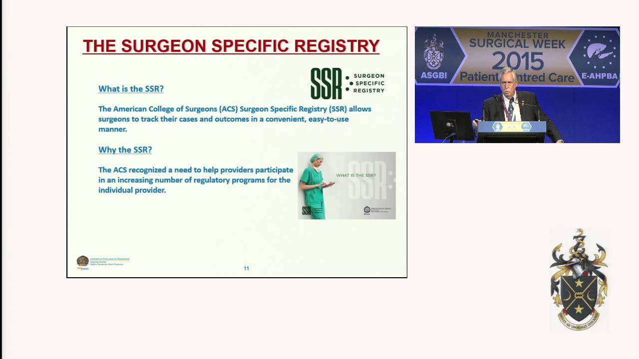 Manchester Surgical Week 2015 - Andrew L Warshaw - YouTube