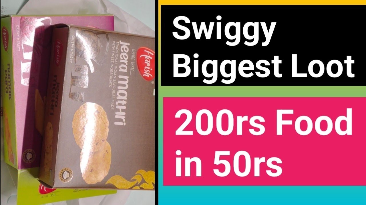 Swiggy 200rs Food in 40-50rs || Swiggy New Coupon Loot || Harish Bakery ...