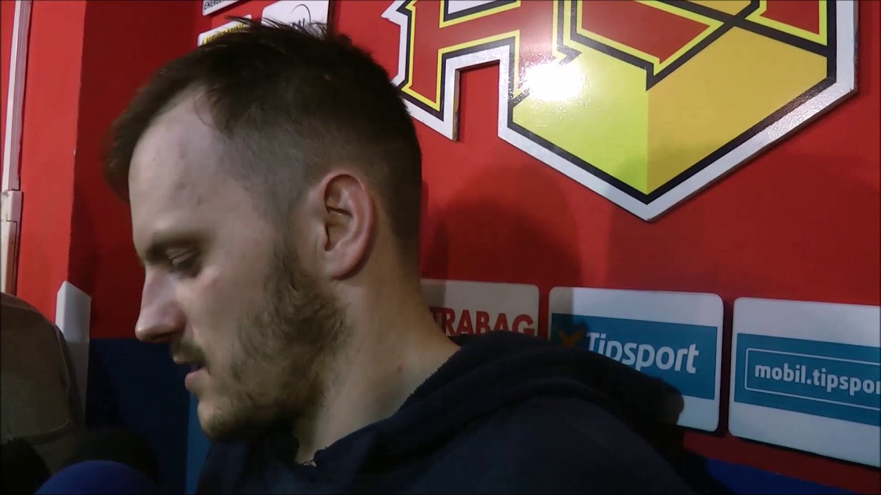 Peter Hraško po 2. zápase semifinále Zvolen - Trenčín (1.4.2018) - YouTube