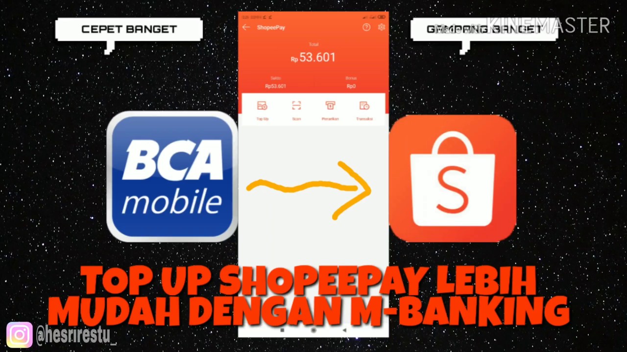 TOP UP SHOPEE PAY LEWAT M-BCA TERBARU 2020 - YouTube