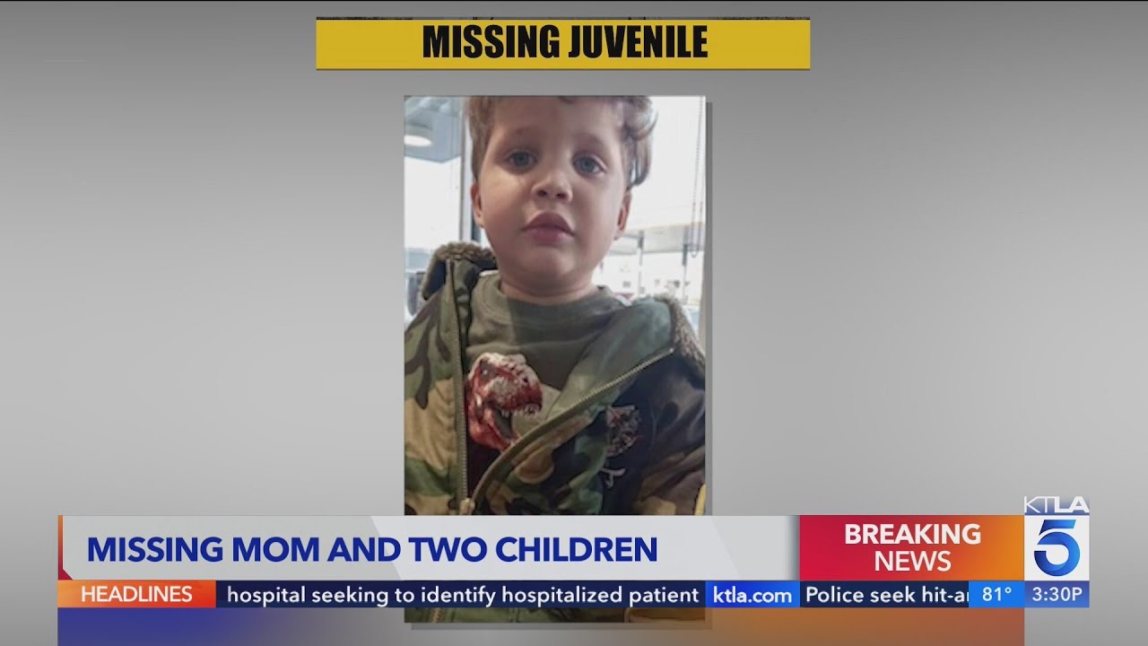 Authorities search for missing mother and her 2 young children - YouTube