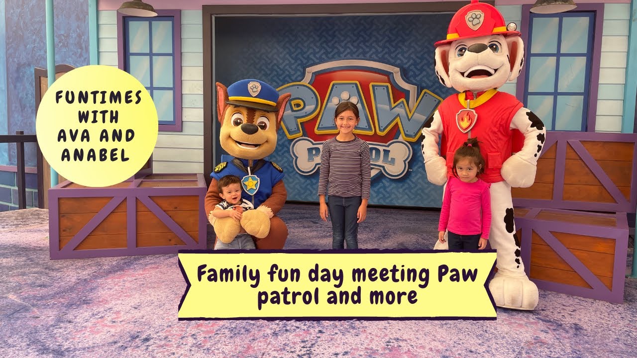 Family fun day meeting Paw Patrol and more #pawpatrol - YouTube