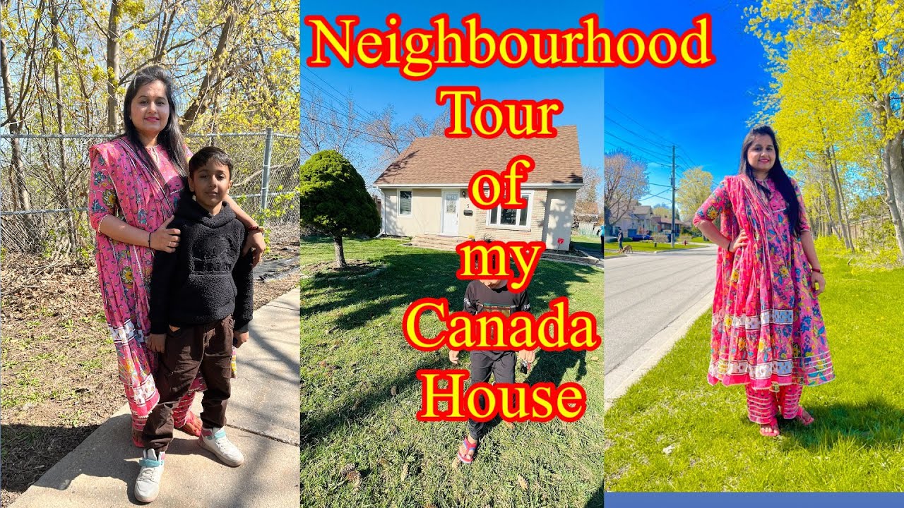 Neighbourhood tour of my house in Canada | neighbours in Canada #canada ...